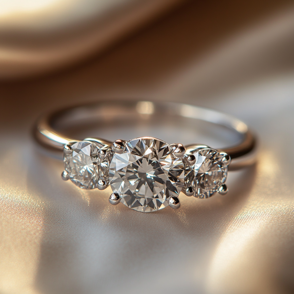 Three Stone Ring - Past, Present, and Future | Diamond Monster ...